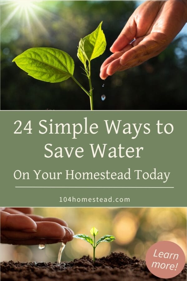 24 Practical Water Conservation Tips for Your Homestead