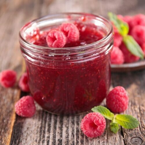 Mixed Berry Jam with Raspberries, Strawberries, and Blueberries