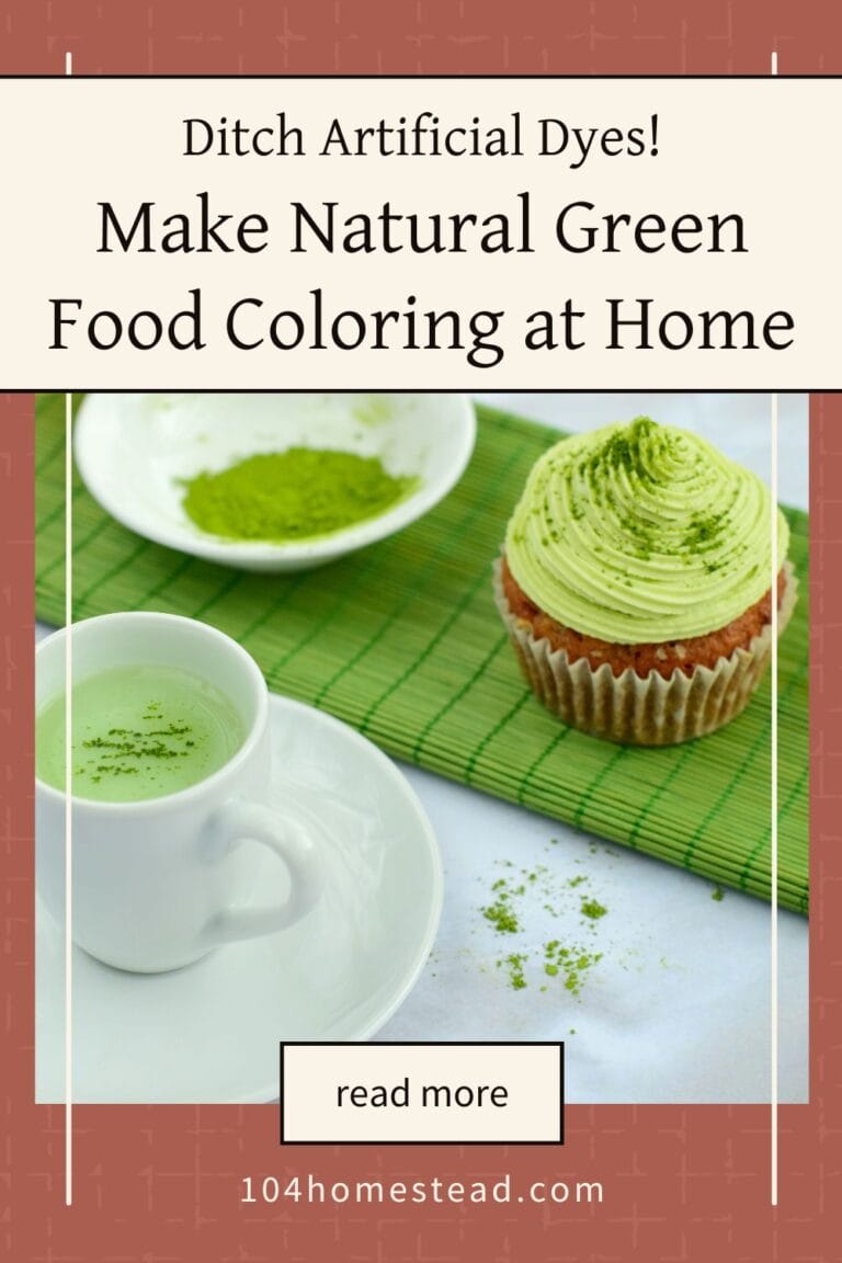 Natural Green Food Coloring with Spinach or Matcha