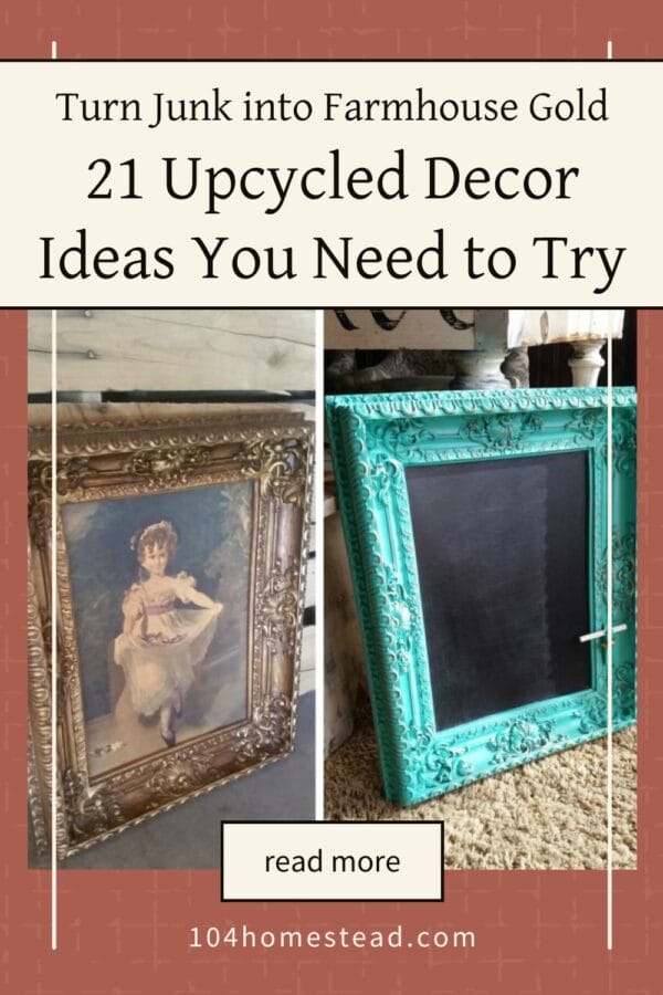 DIY Farmhouse Decor Using Upcycled Materials